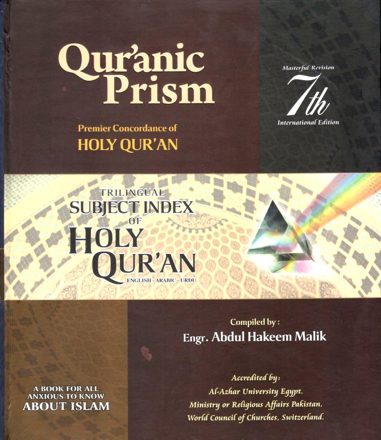 Quranic Prism: Subject Index of the Holy Quran (English-Arabic-Urdu ...